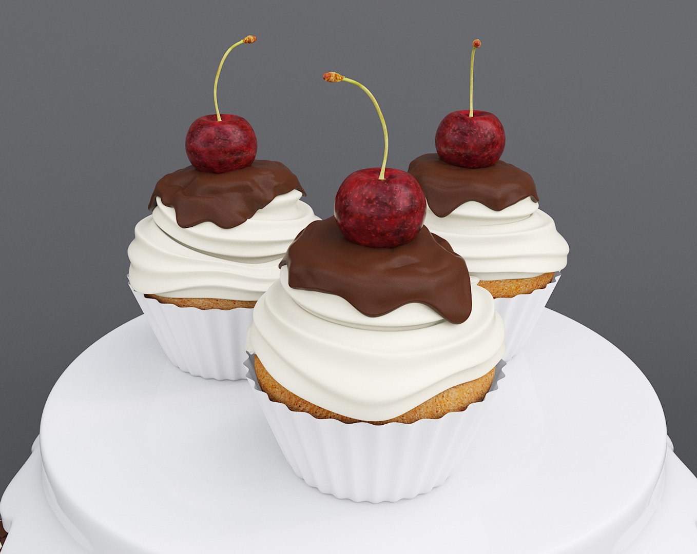 3D Cupcakes - TurboSquid 1900811