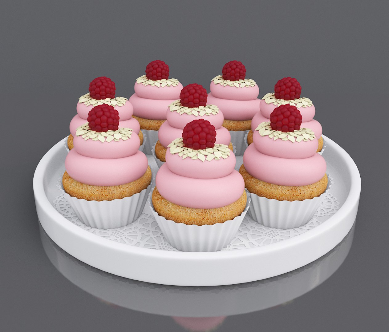 3D Cupcakes - TurboSquid 1900811