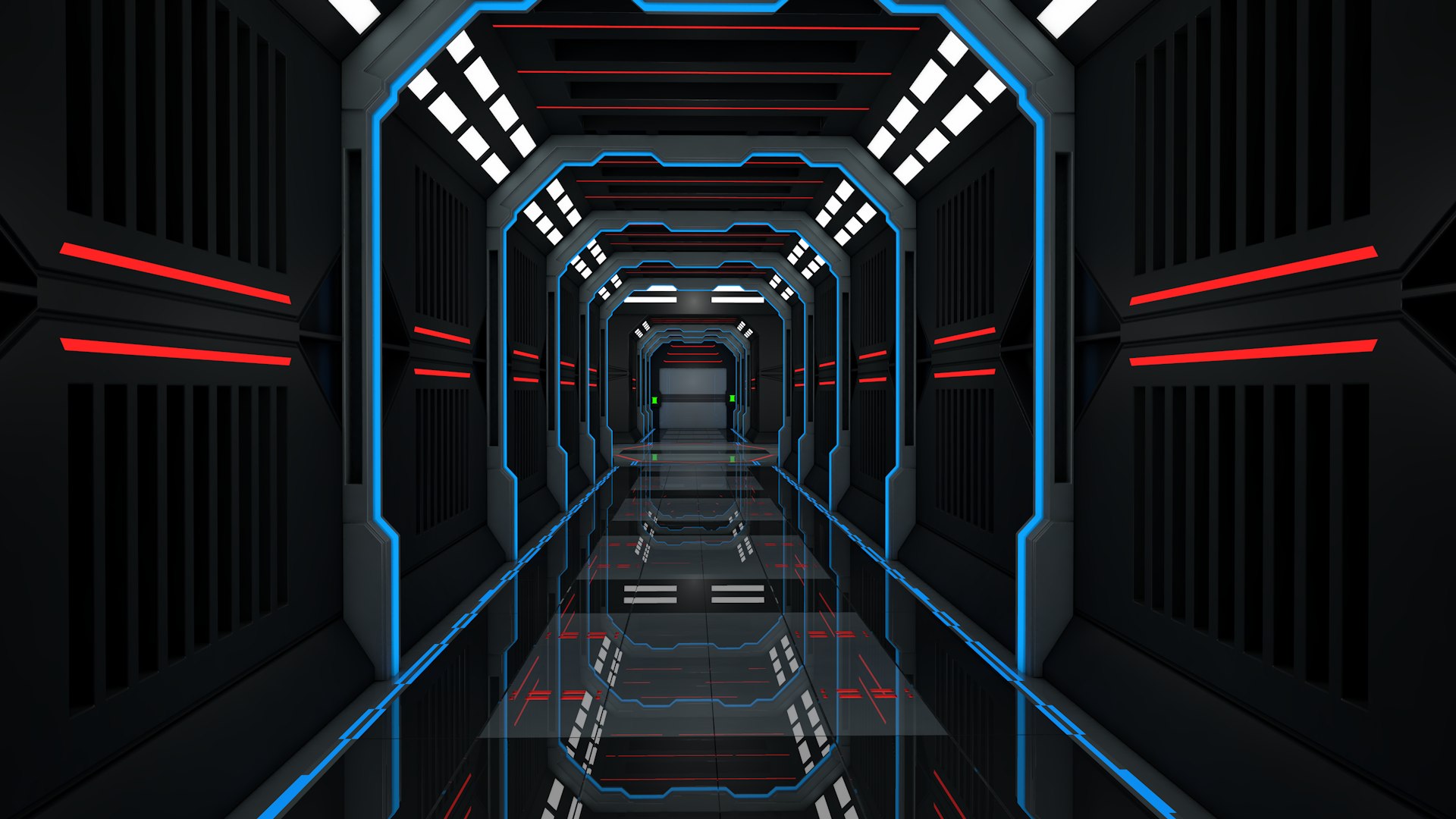 Sci Fi Corridor Model - TurboSquid 2386135