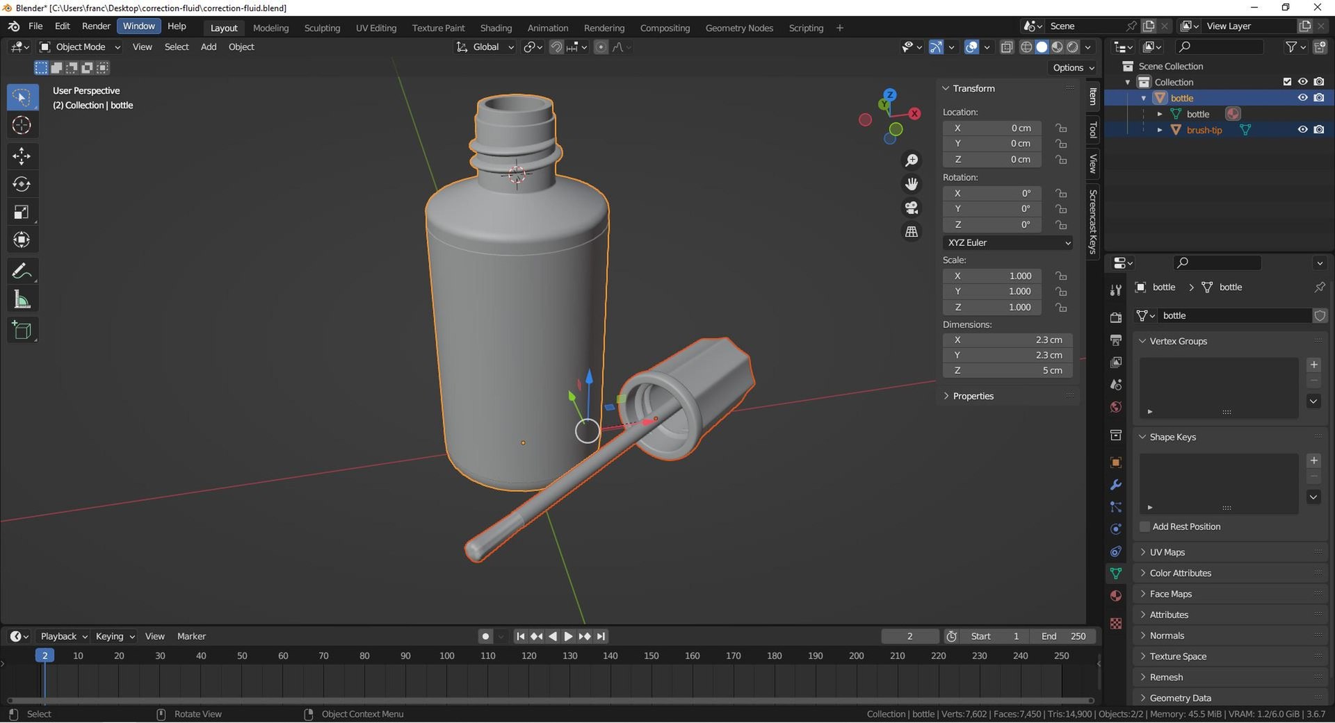 3D Correction Fluid - TurboSquid 2189945