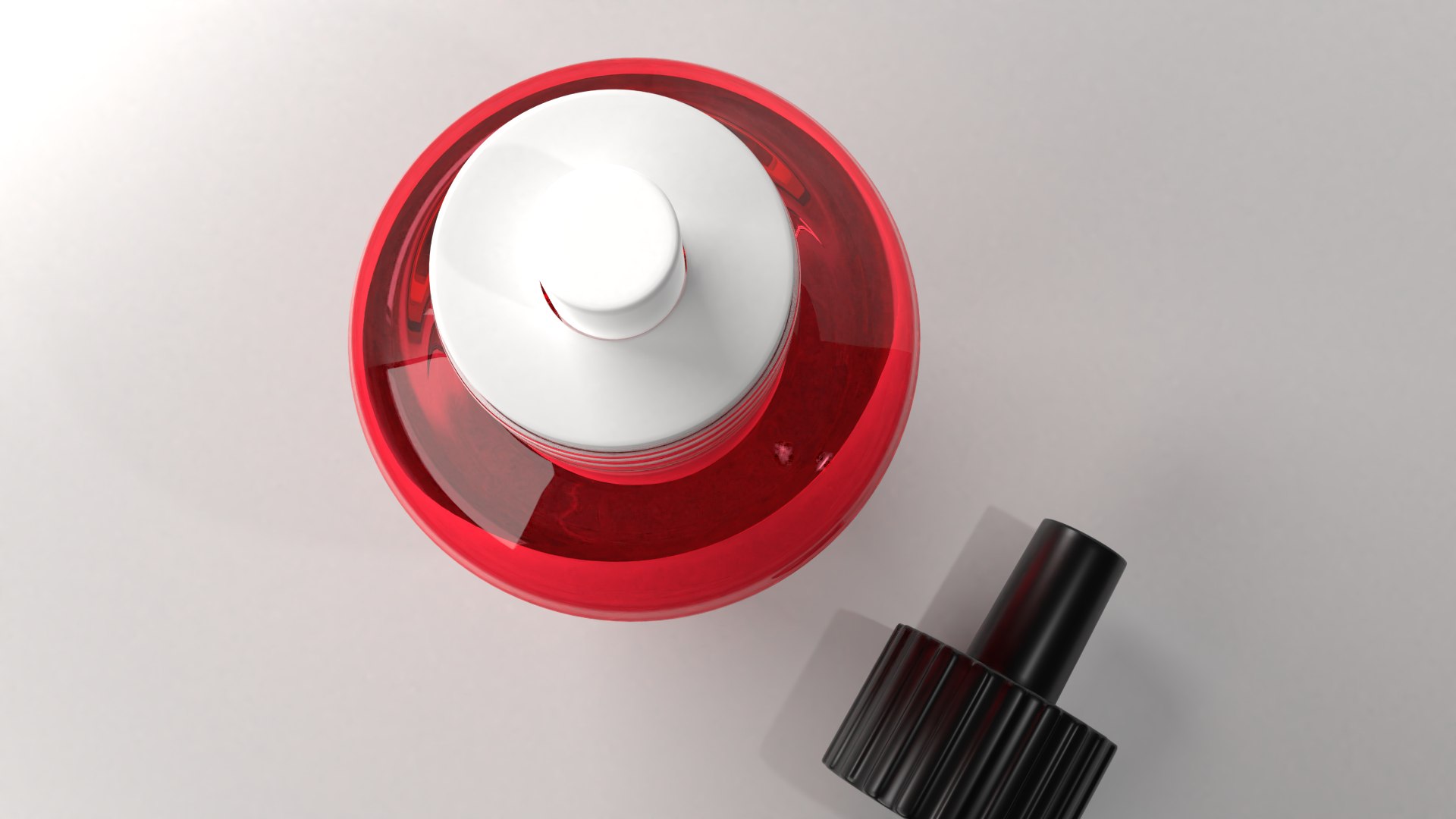 3D Air Freshener Bulb Unscrew Cap With Red Liquid Model - TurboSquid ...