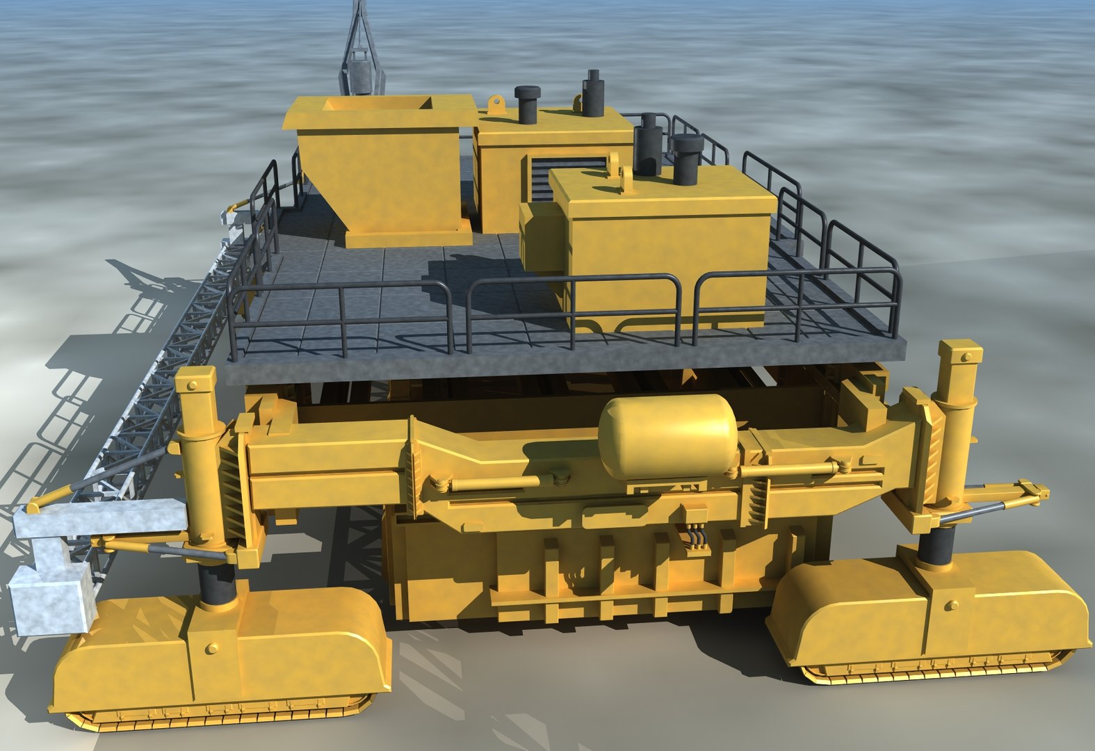 Street Asphalt Paver 3d 3ds