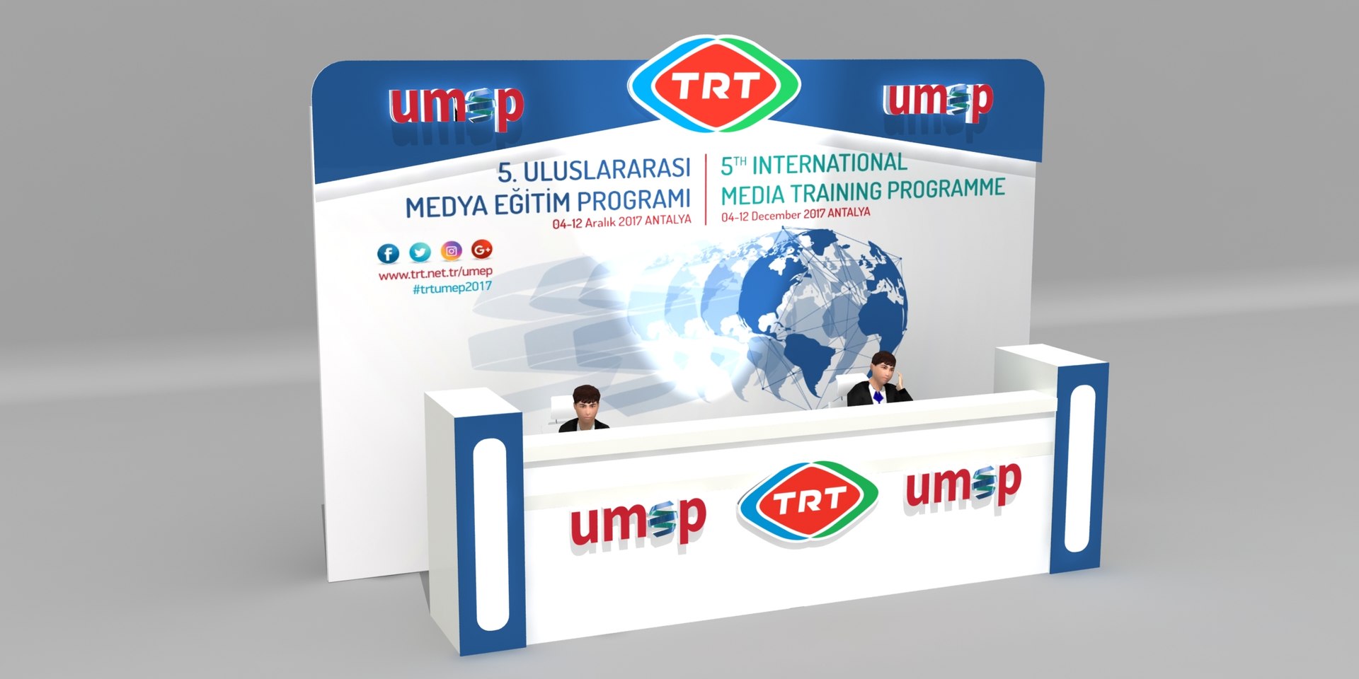 Registration desk 3D model - TurboSquid 1533118