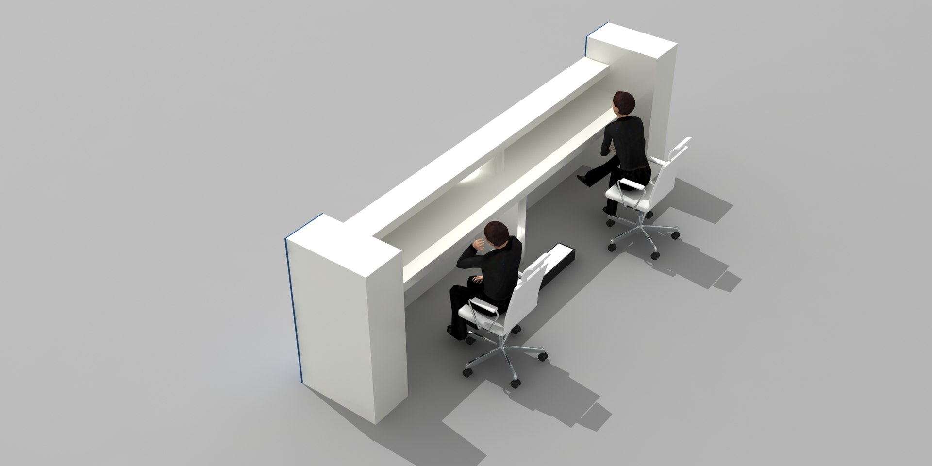 Registration desk 3D model - TurboSquid 1533118