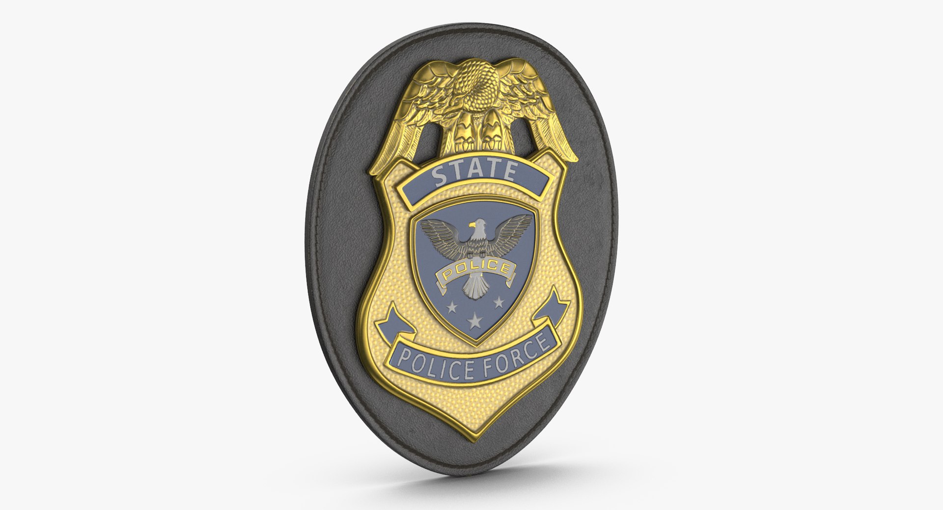 Police Badges Modern 02 3D - TurboSquid 1159819