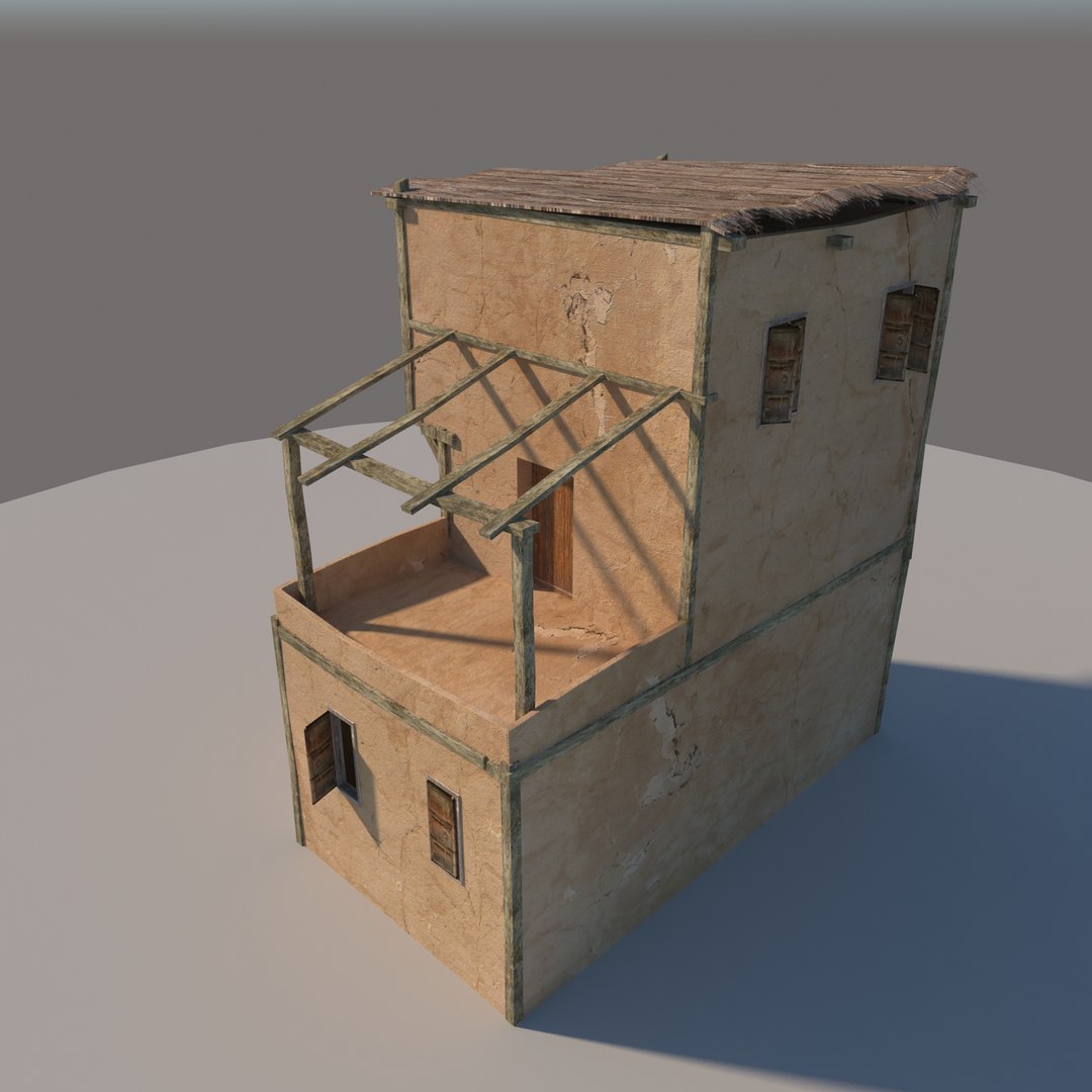 3D Old House Model - TurboSquid 1326425