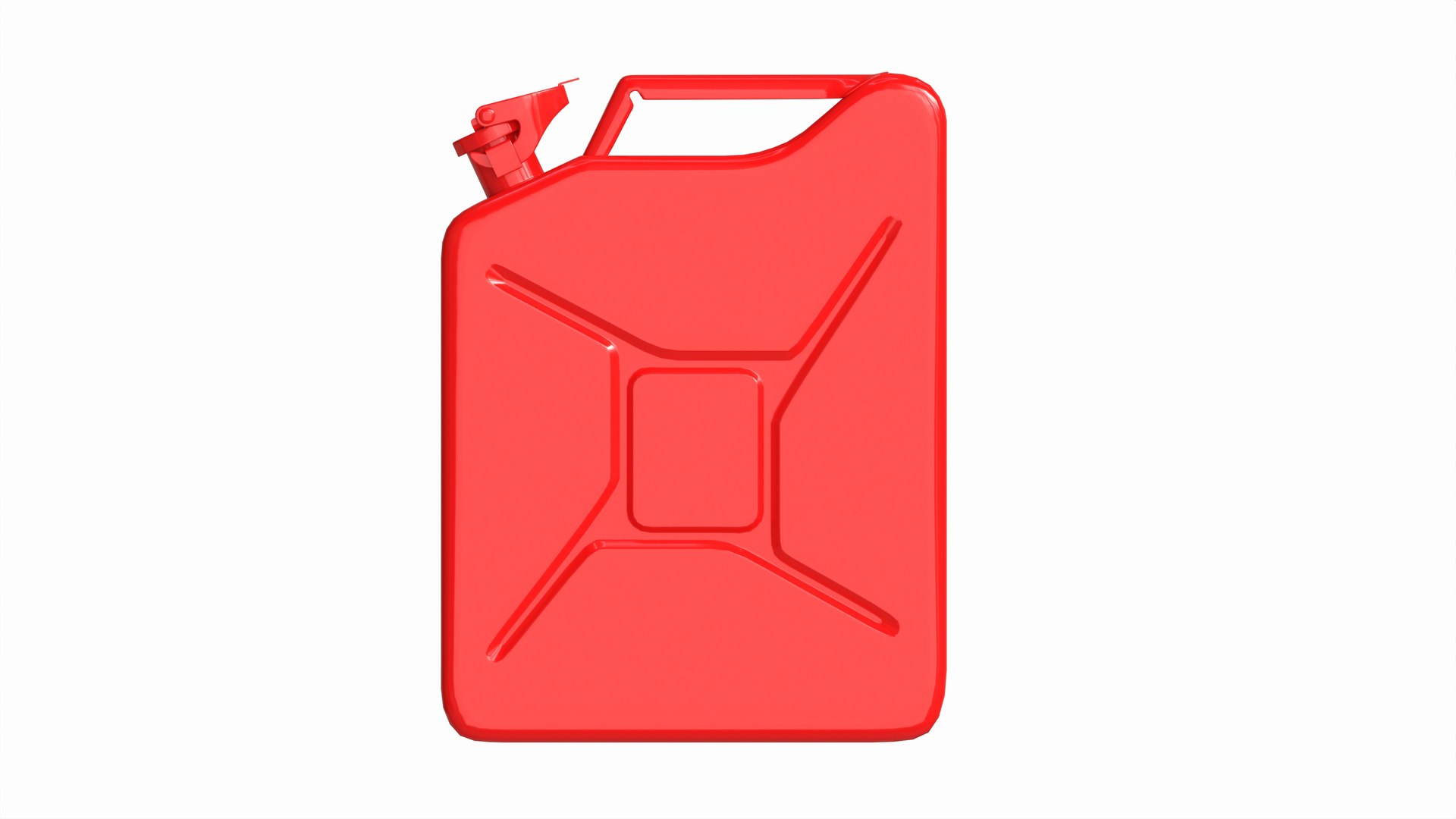 Classic Metal Jerry Can 03 Red Model - TurboSquid 2195348