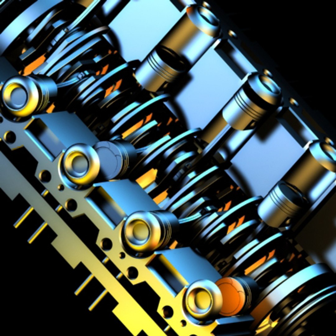 3ds Cylinder Engine Cutaway Cuts