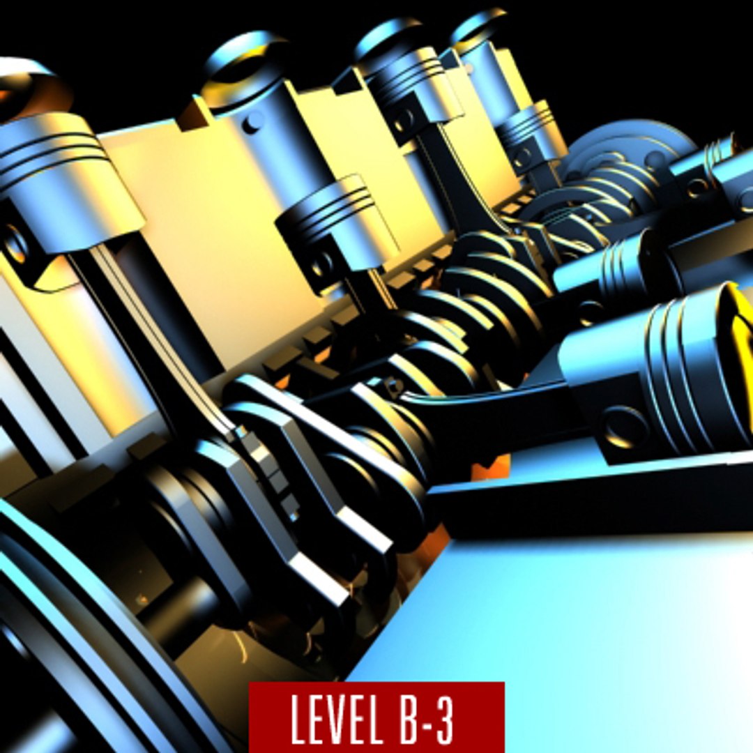 3ds Cylinder Engine Cutaway Cuts