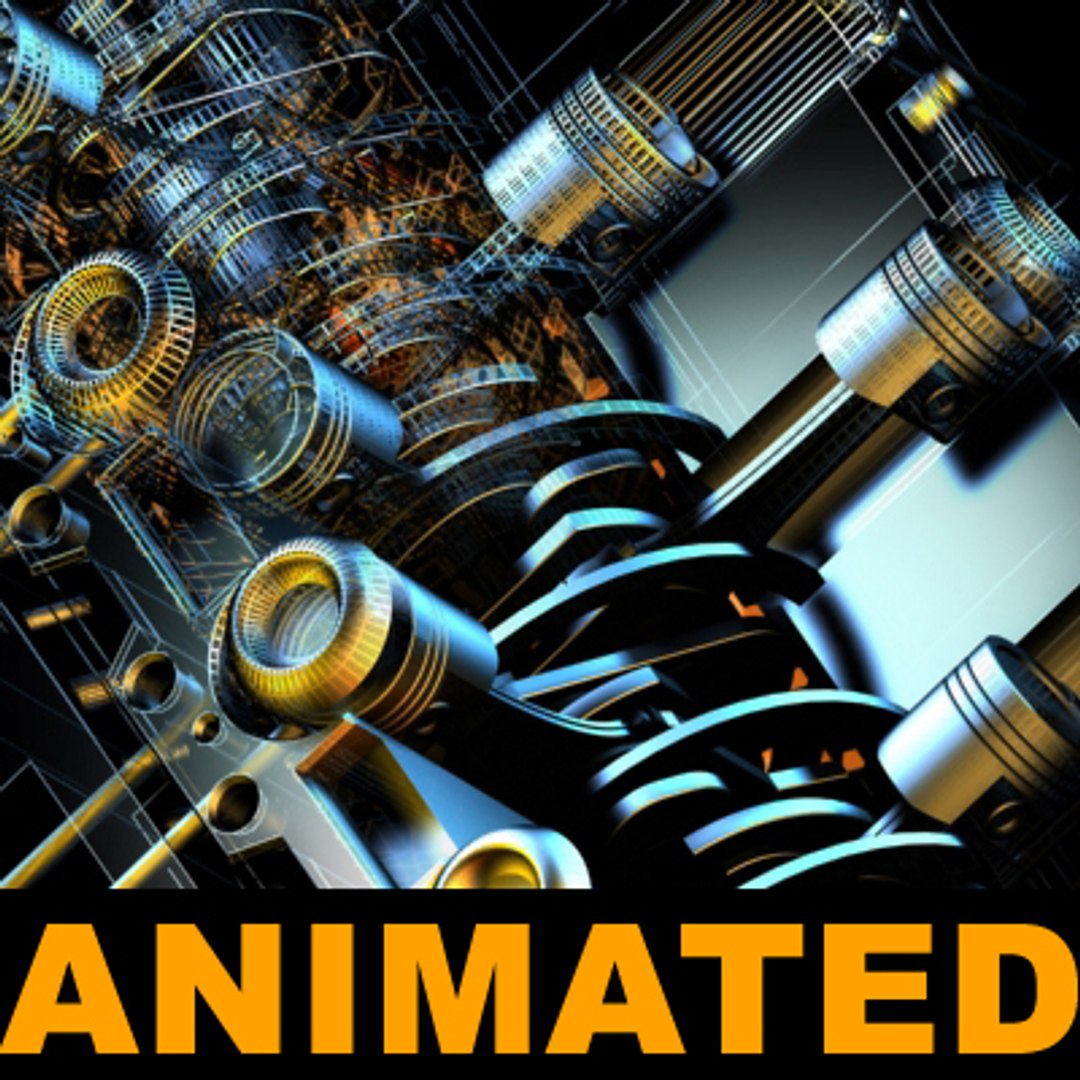 3ds Cylinder Engine Cutaway Cuts