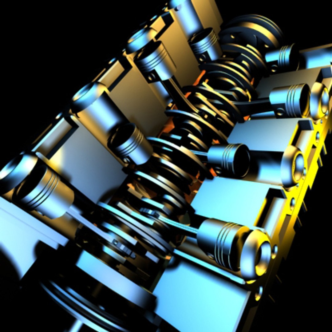 3ds Cylinder Engine Cutaway Cuts