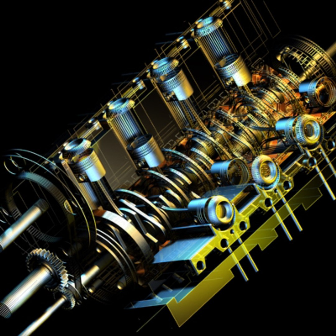 3ds Cylinder Engine Cutaway Cuts