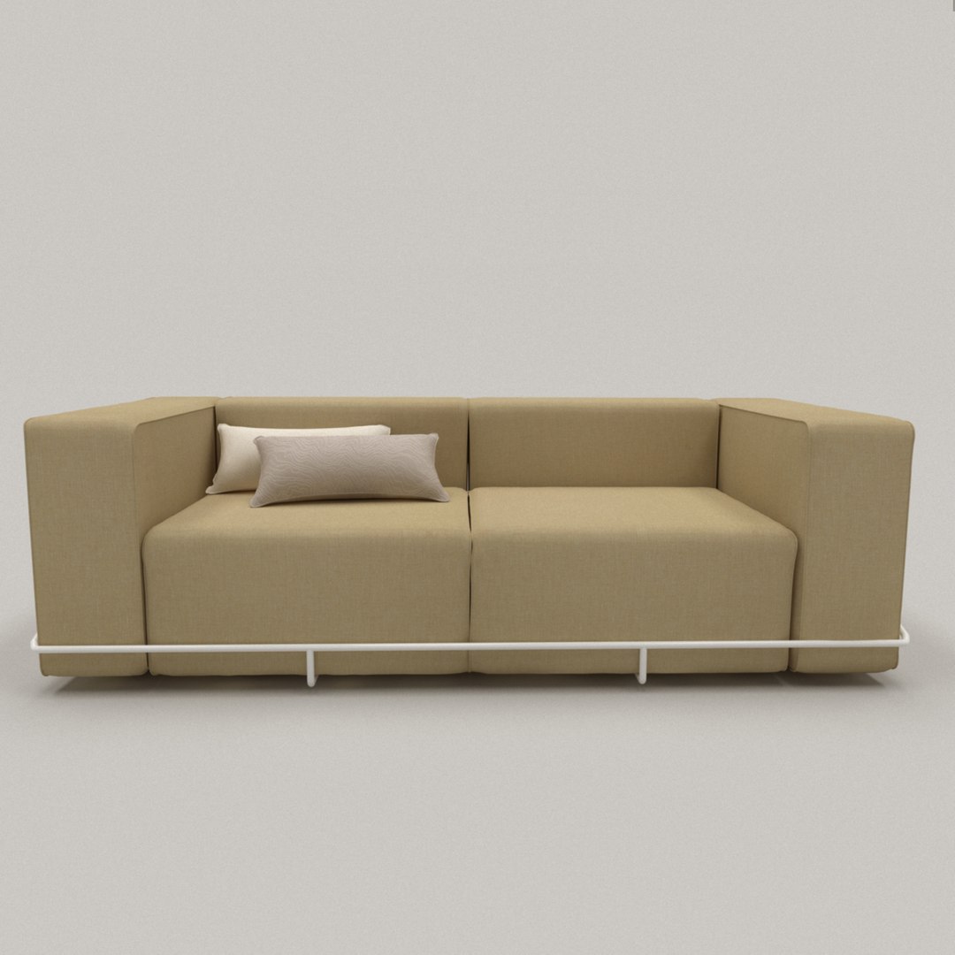 3D Simple Sofa - TurboSquid 1186382