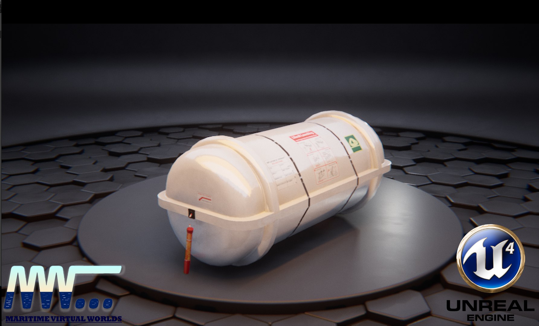 3D Life Raft Container - TurboSquid 1782635