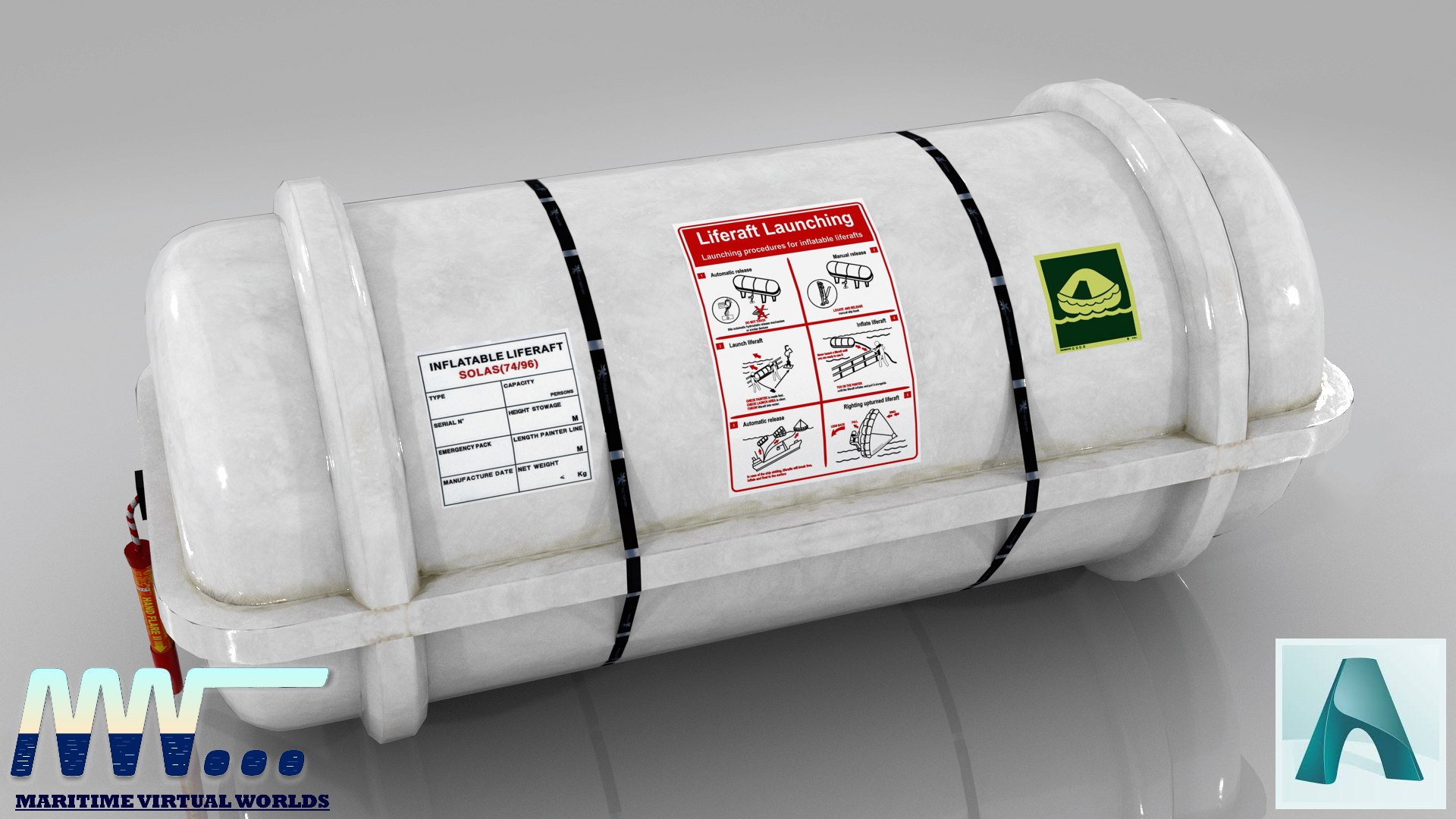 3D Life Raft Container - TurboSquid 1782635