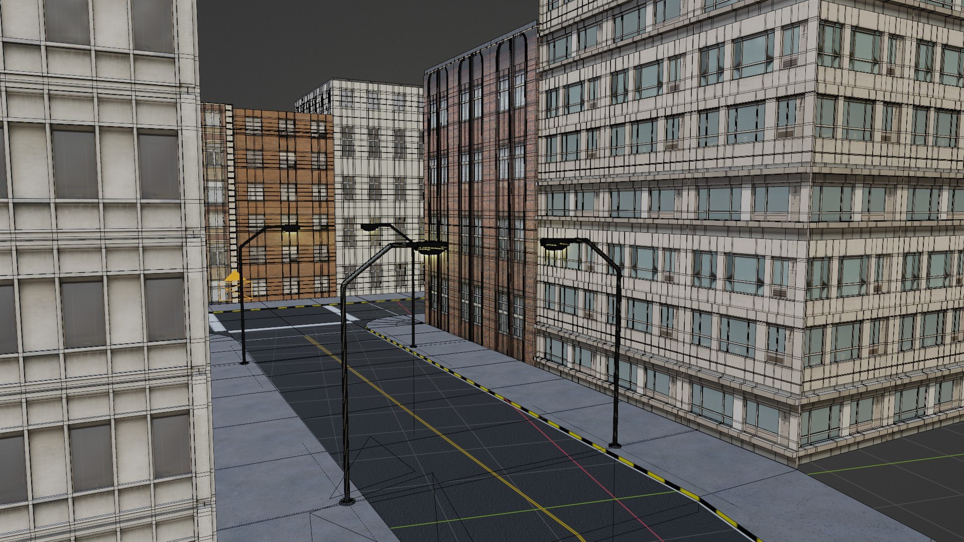 3D Little Street For Games Model - TurboSquid 1916237