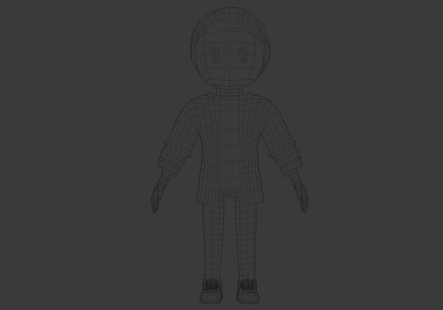 3D basic cartoon boy - TurboSquid 1929919