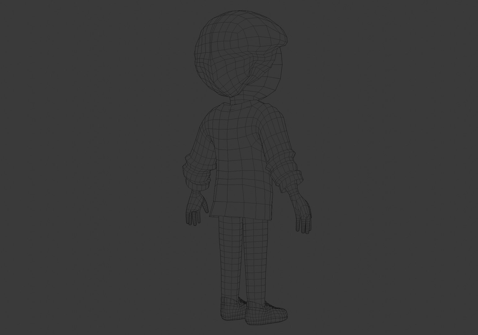 3D basic cartoon boy - TurboSquid 1929919