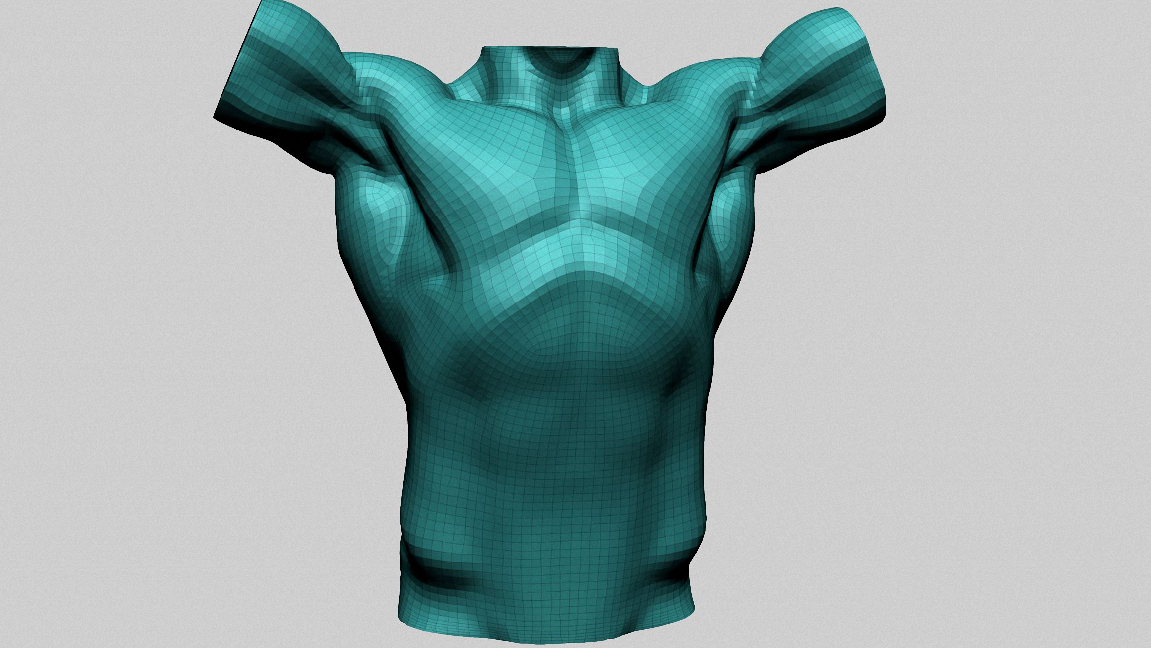 modelo 3d Torso masculino base A - TurboSquid 2204851