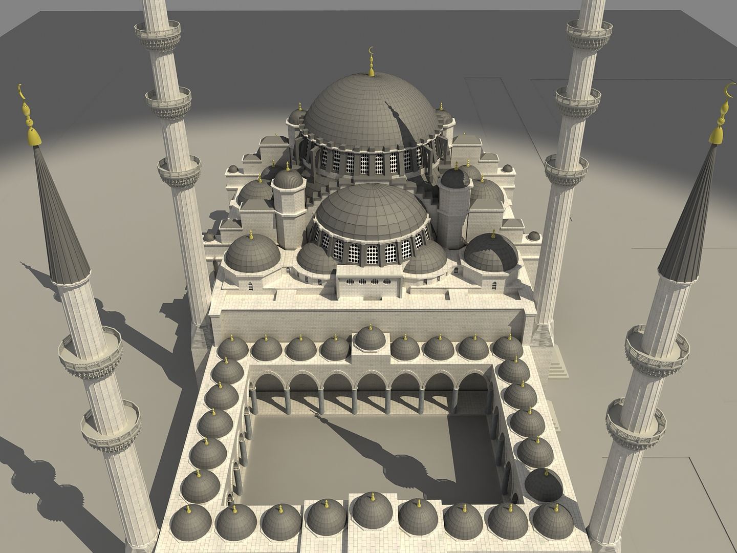 suleymaniye mosque 3d max