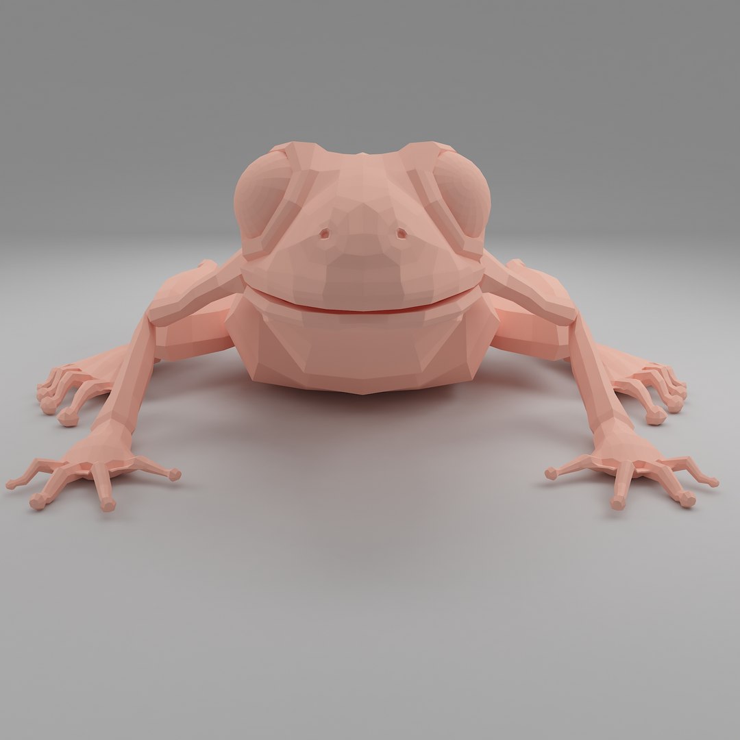 3D Frog Base Mesh Model - TurboSquid 1688230