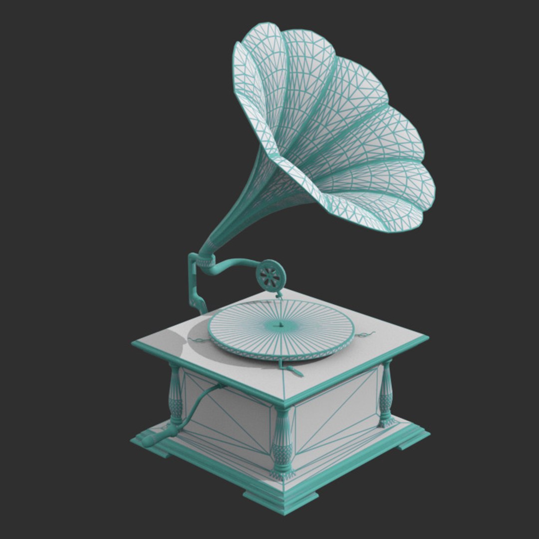 3D Gramophone Model - TurboSquid 1261660