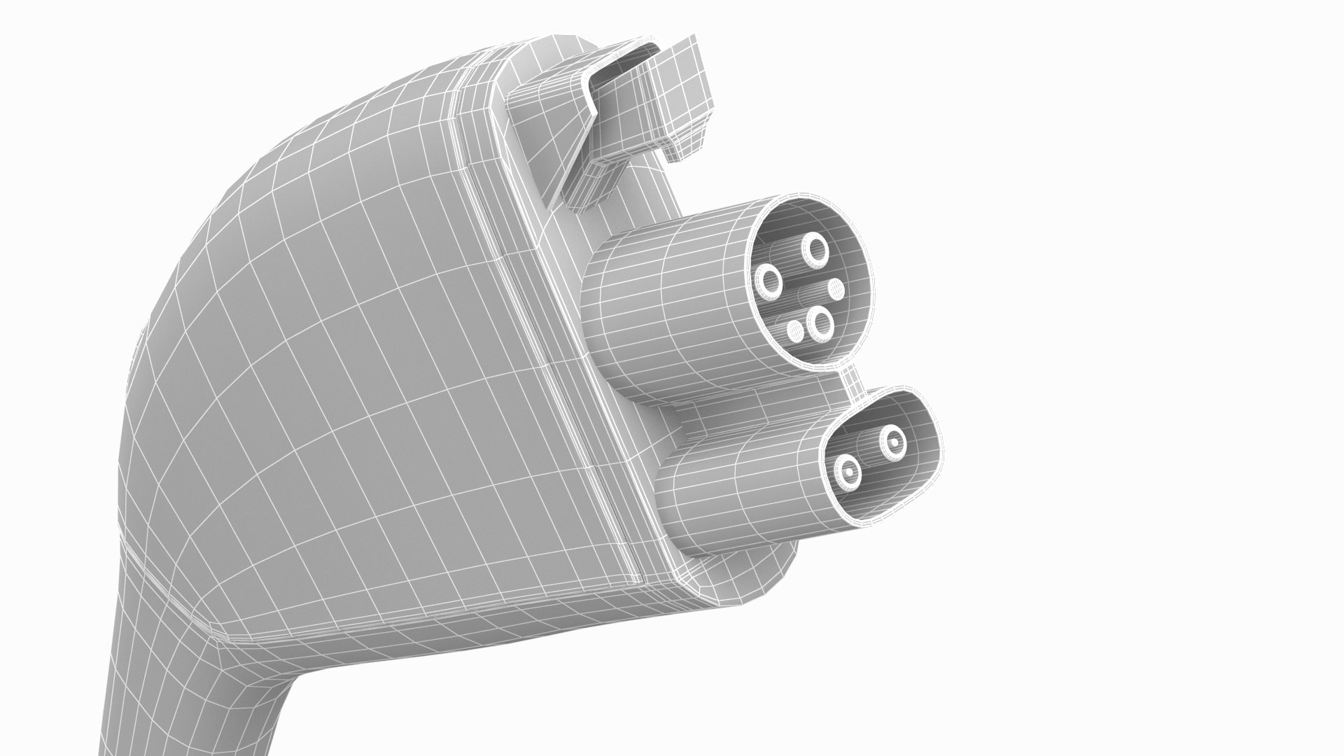 3D Electric Vehicle Charging Plug Socket 02 - TurboSquid 2229535