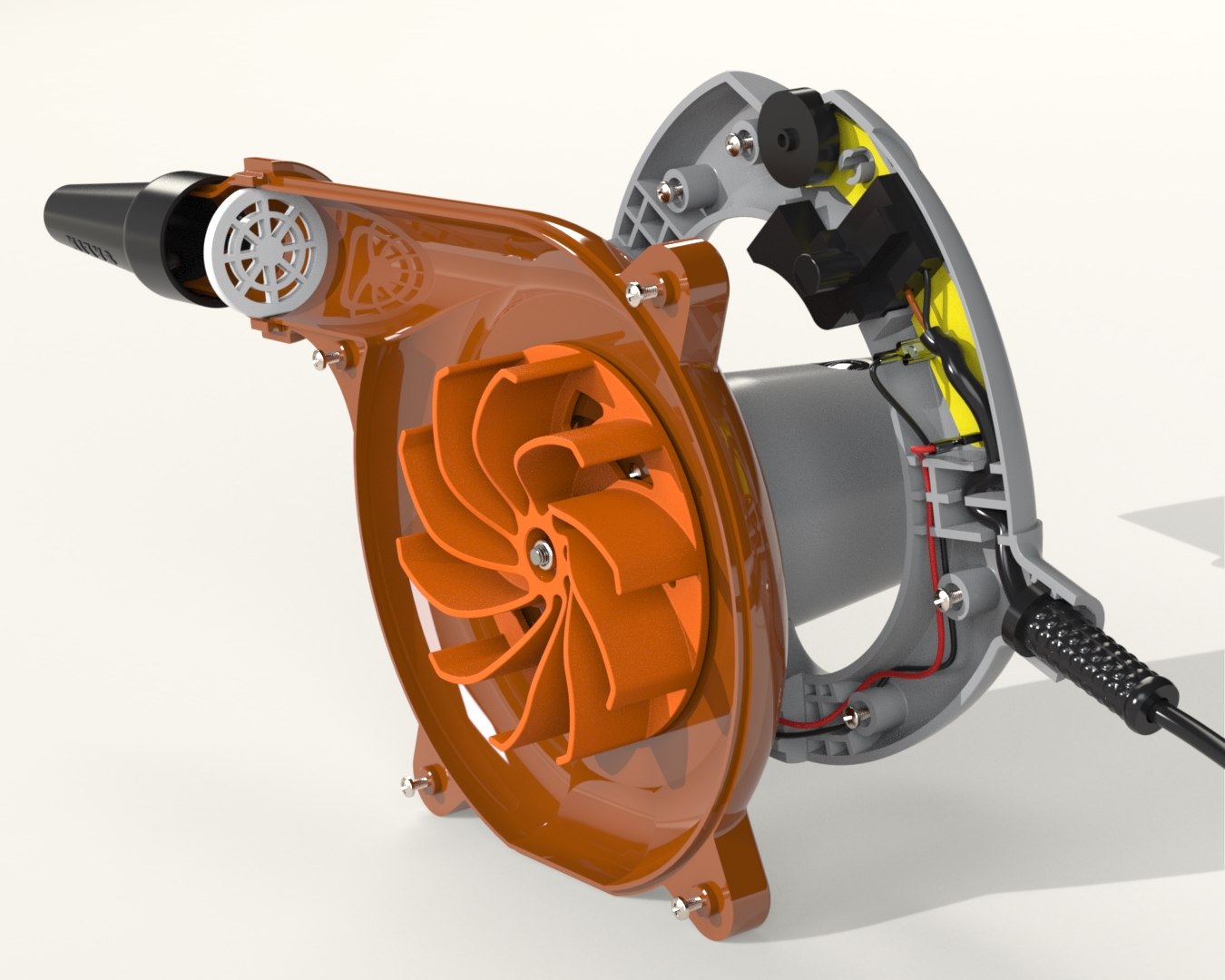 3D Electric Air Blower Model - TurboSquid 1753655