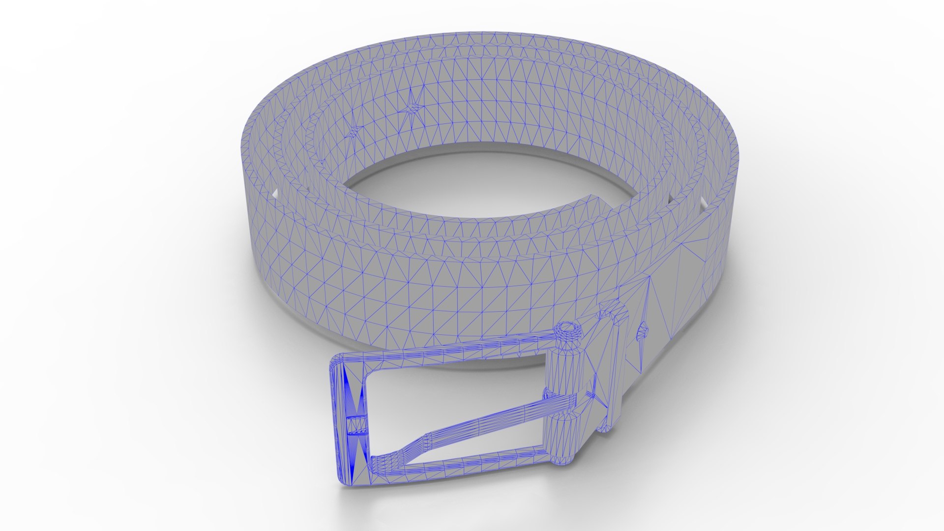 3D Mens Leather Belt With Buckle Model - TurboSquid 2238233