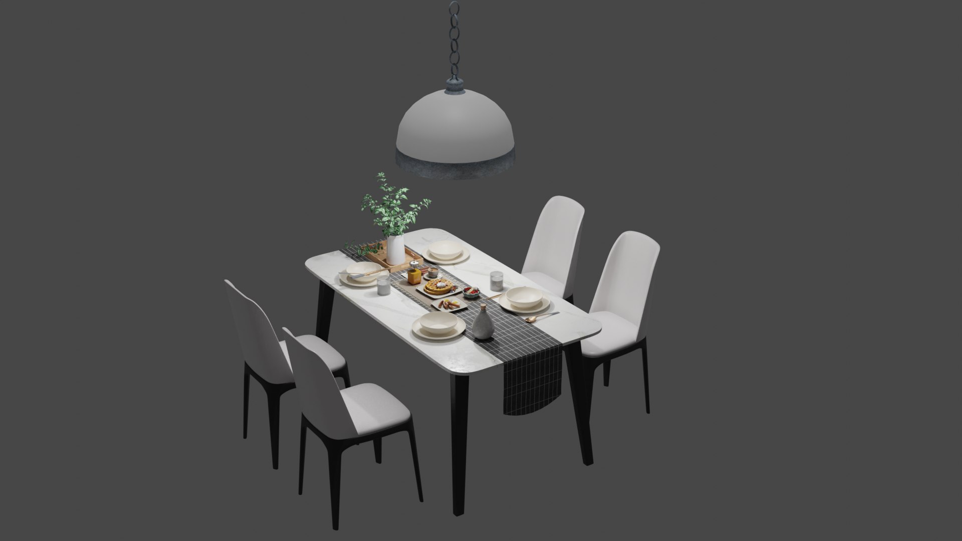 3D Breakfast Set - TurboSquid 2270699
