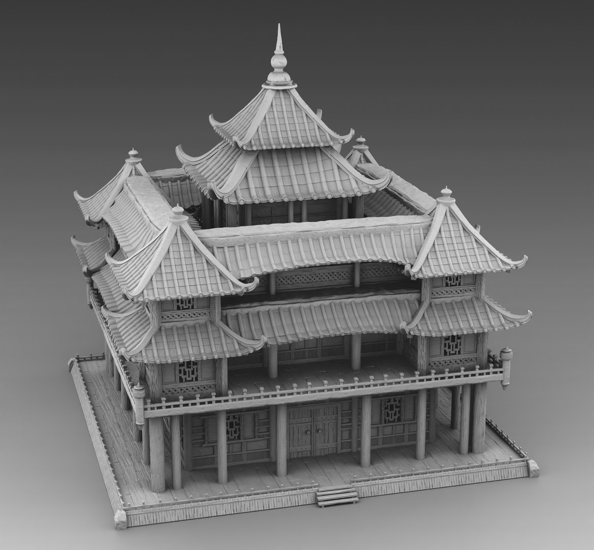 3D Model Chinese Great Palace - TurboSquid 1948063