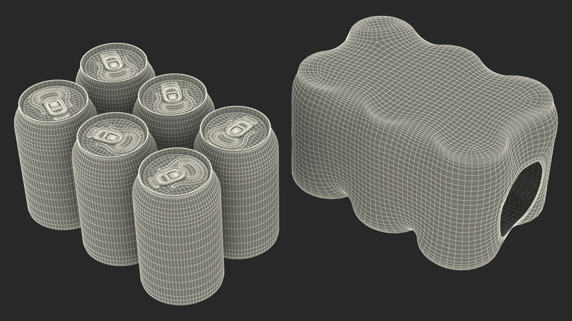 3D Aluminium Can 330ml Black Pack of 6 Psc model - TurboSquid 2159341