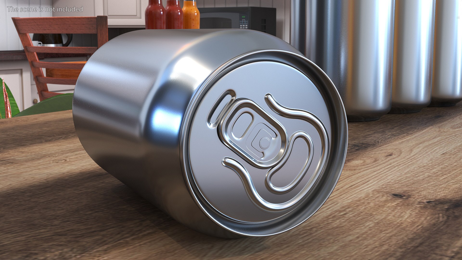 3D Aluminium Can 330ml Black Pack Of 6 Psc Model - TurboSquid 2159341