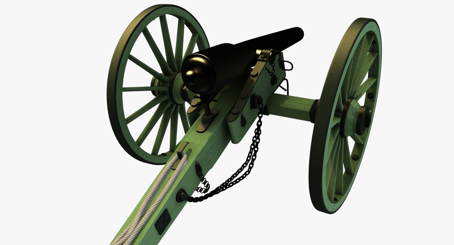 10-pounder Parrott Rifle Civil War 3D - TurboSquid 1261213