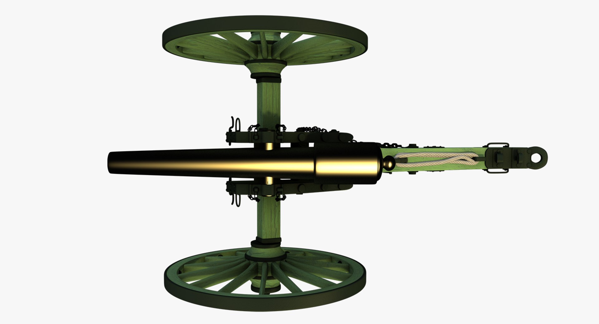 10-pounder Parrott Rifle Civil War 3D - TurboSquid 1261213