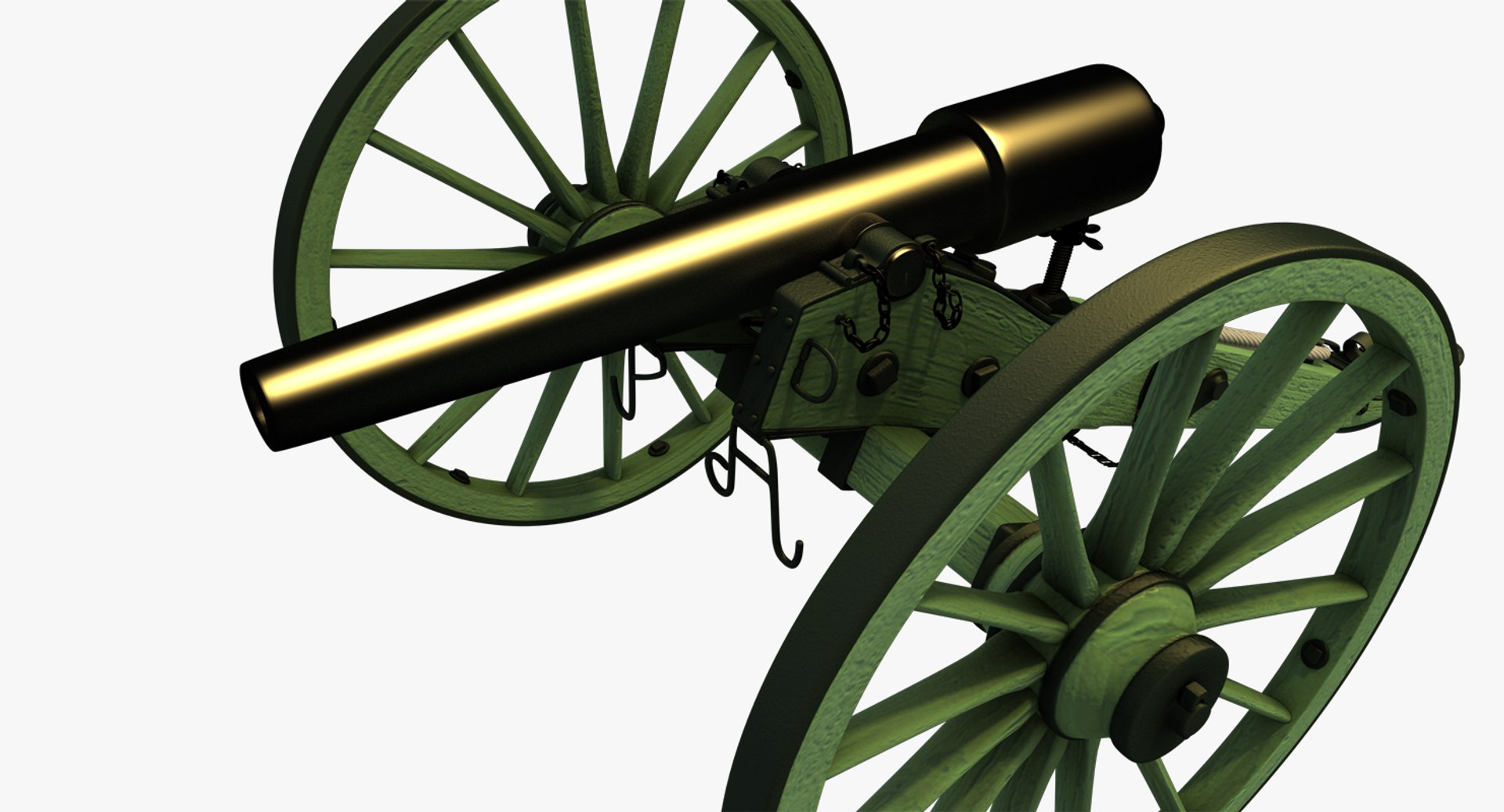 10-pounder Parrott Rifle Civil War 3D - TurboSquid 1261213