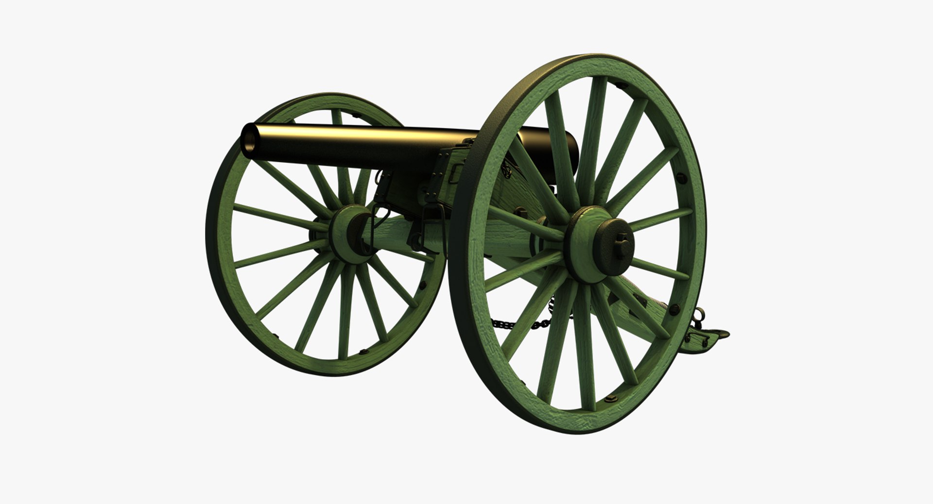 10-pounder Parrott Rifle Civil War 3D - TurboSquid 1261213