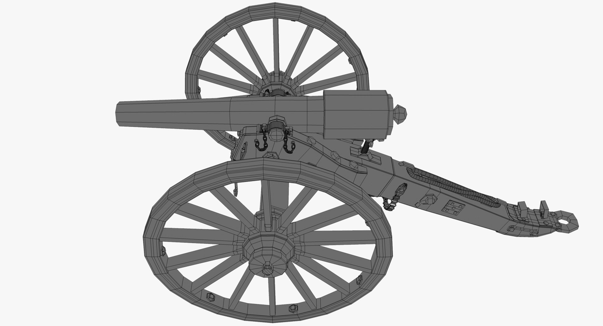 10-pounder Parrott Rifle Civil War 3D - TurboSquid 1261213