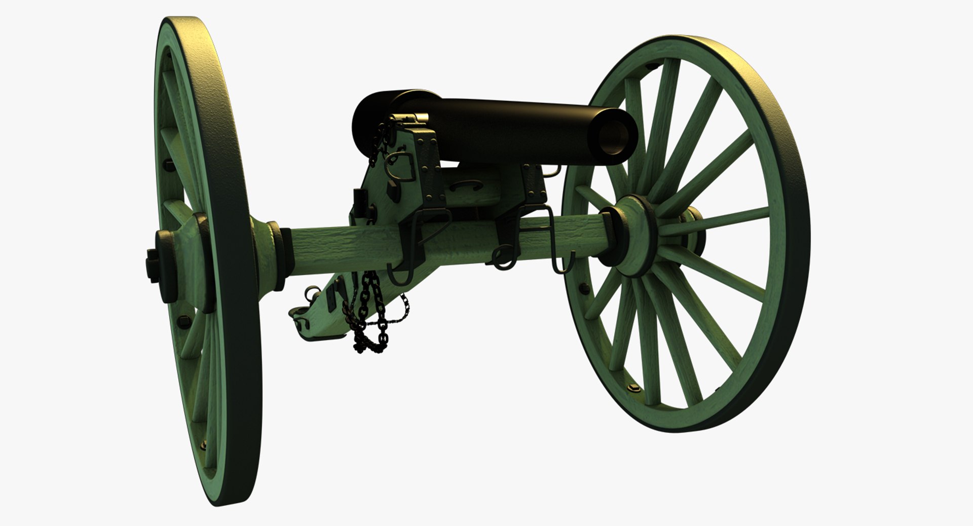 10-pounder Parrott Rifle Civil War 3D - TurboSquid 1261213