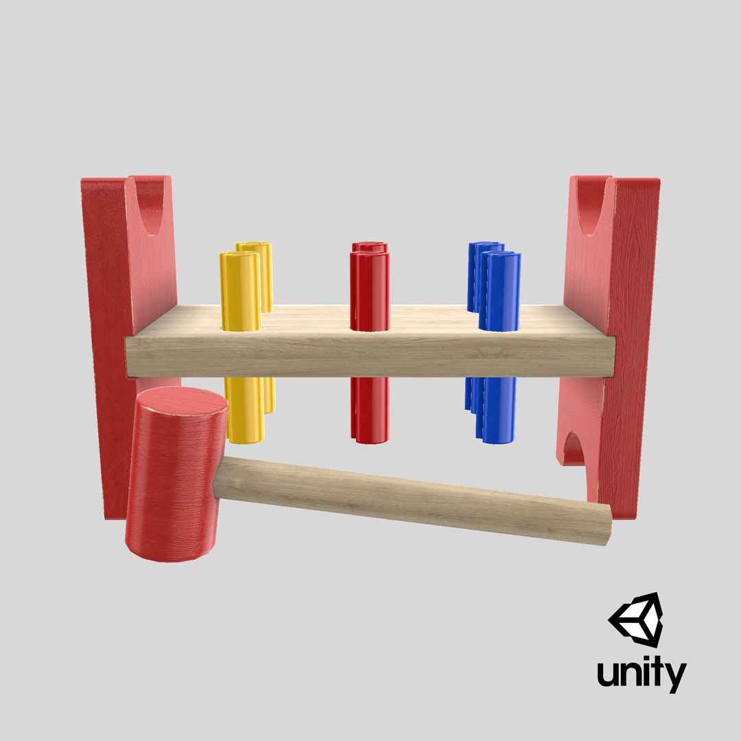 3D pound peg model - TurboSquid 1289224