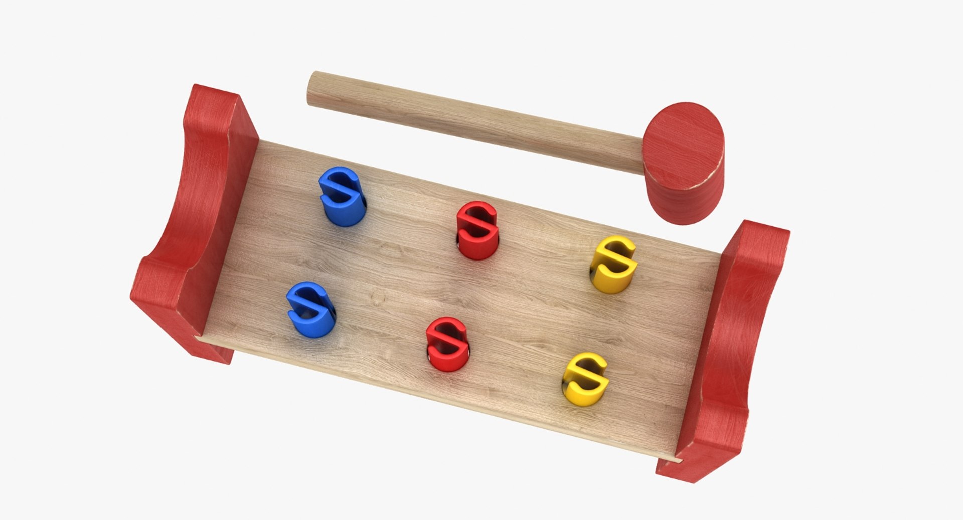 3D Pound Peg Model - TurboSquid 1289224