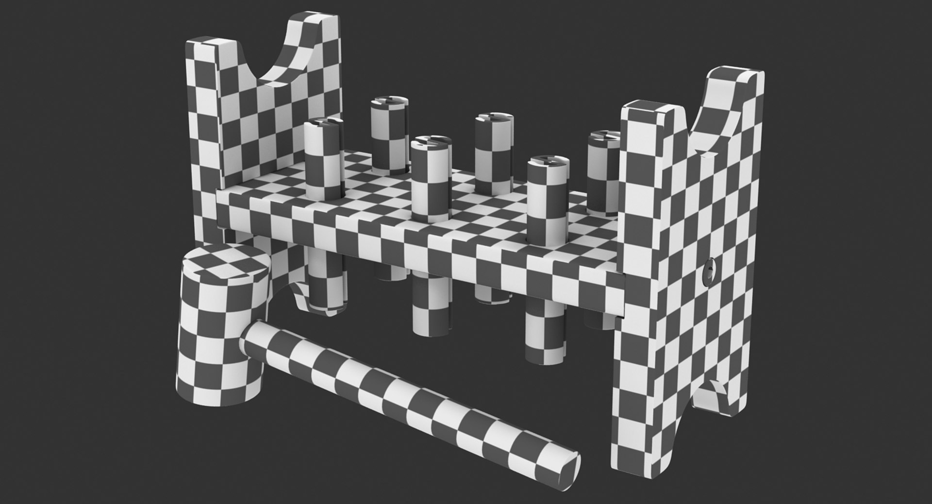 3D Pound Peg Model - TurboSquid 1289224