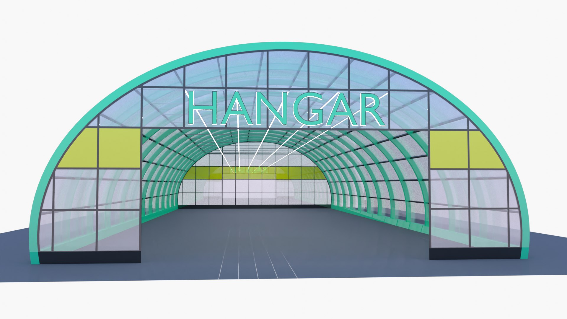 3D model Hangar building - TurboSquid 2164410