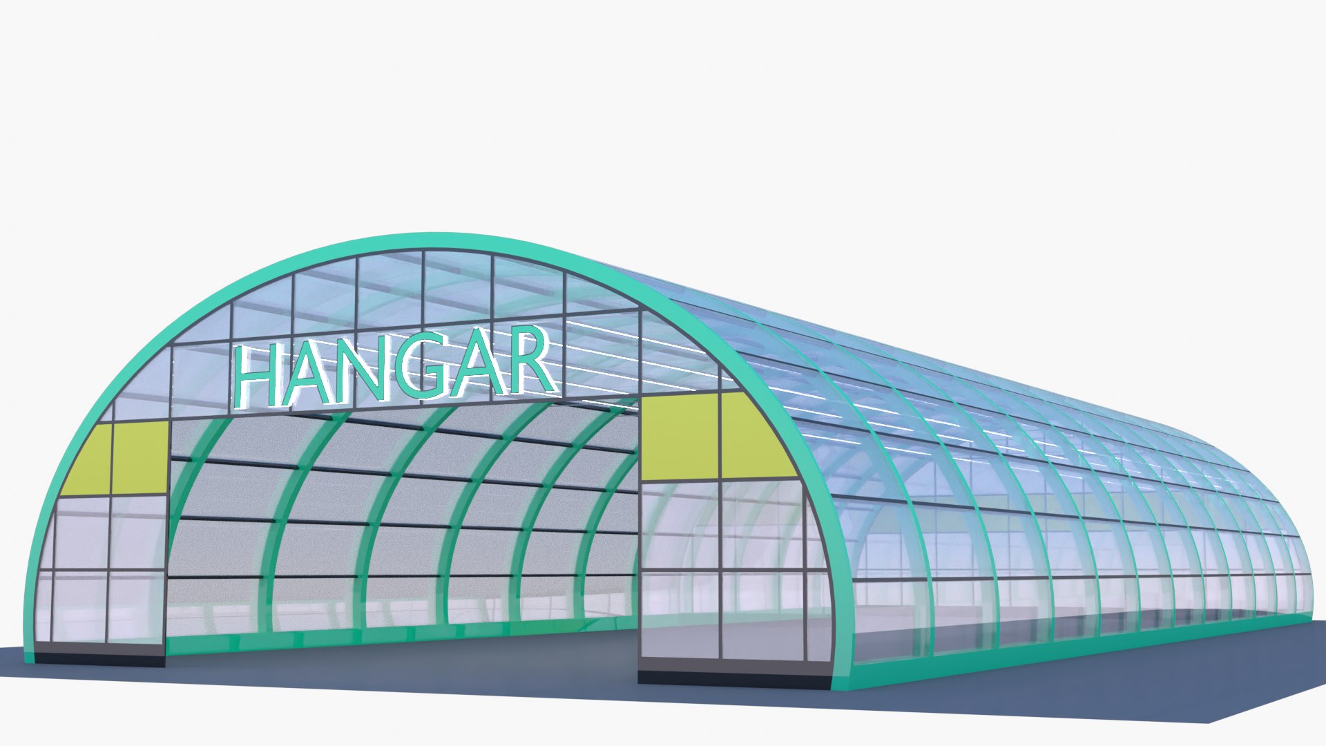 3D model Hangar building - TurboSquid 2164410