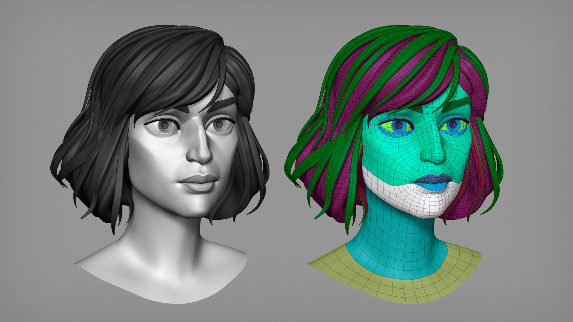 3D Cartoon Female Character Sheila Base Mesh Model - TurboSquid 1921160