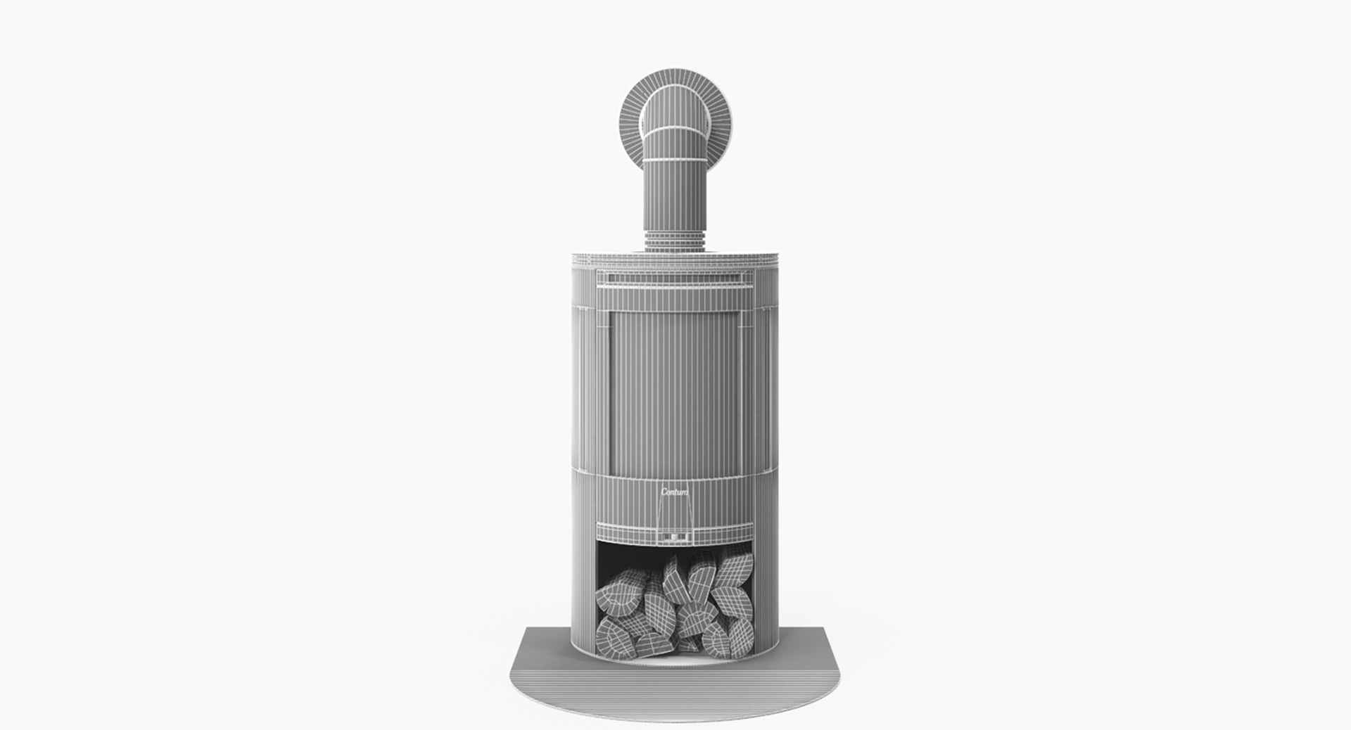 3D model fireplace contura 550 01 - TurboSquid 1490268