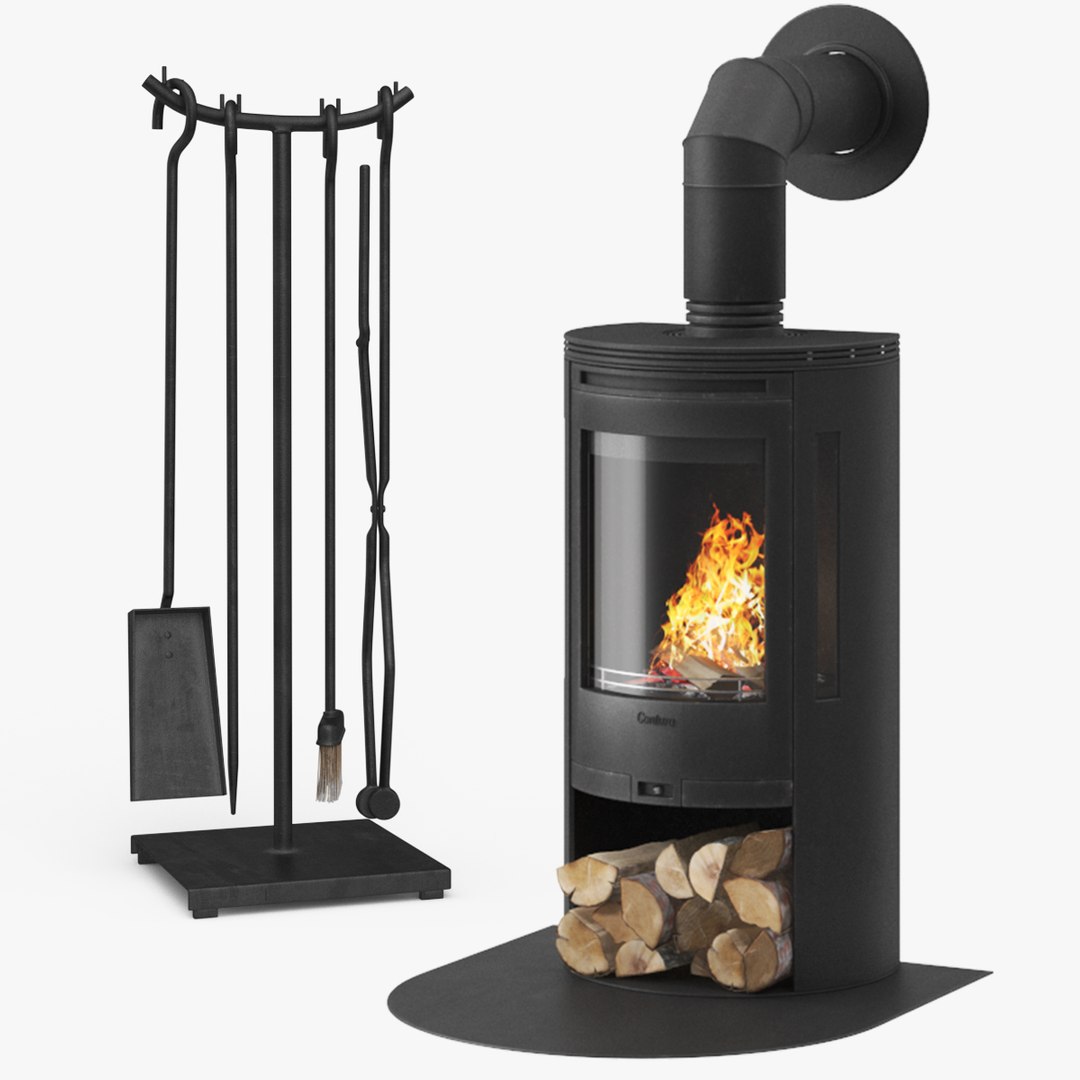 3D model fireplace contura 550 01 - TurboSquid 1490268