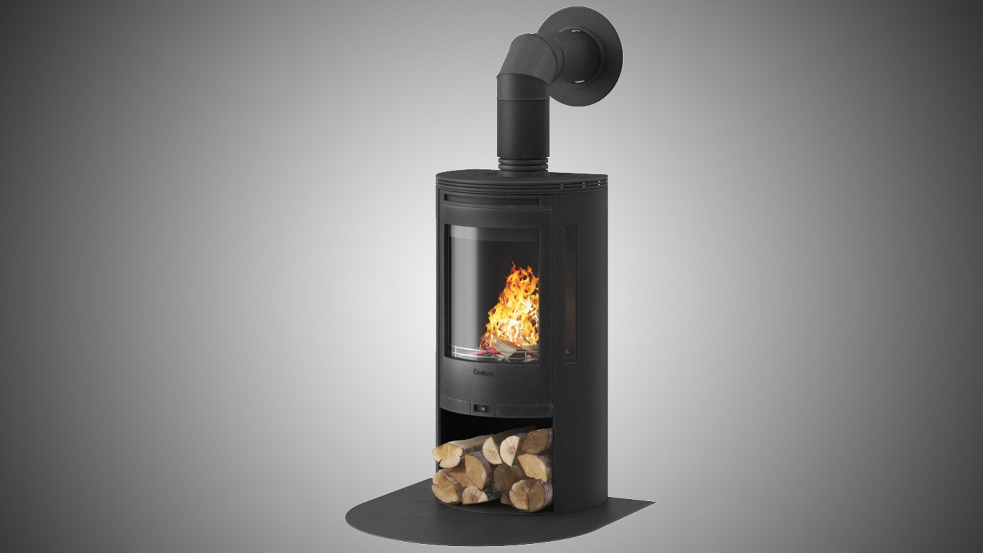 3D Model Fireplace Contura 550 01 - TurboSquid 1490268