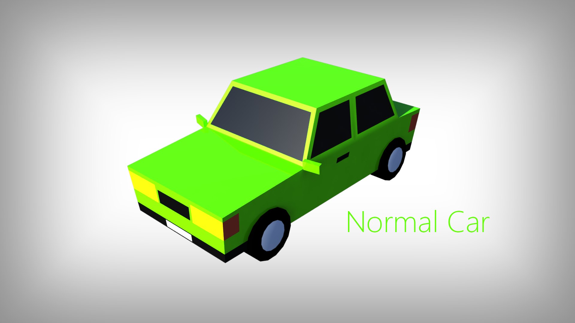 3d Toon Type Cars Pack Model