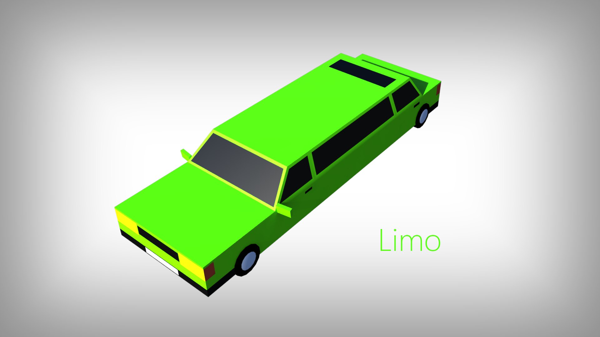 3d Toon Type Cars Pack Model